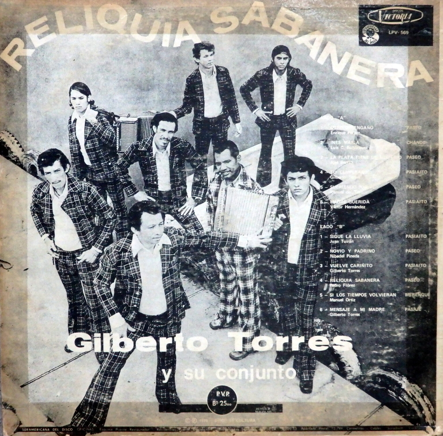 Gilberto Torres y su Conjunto Relíquia Sabanera Victoria 1975 – Global ...